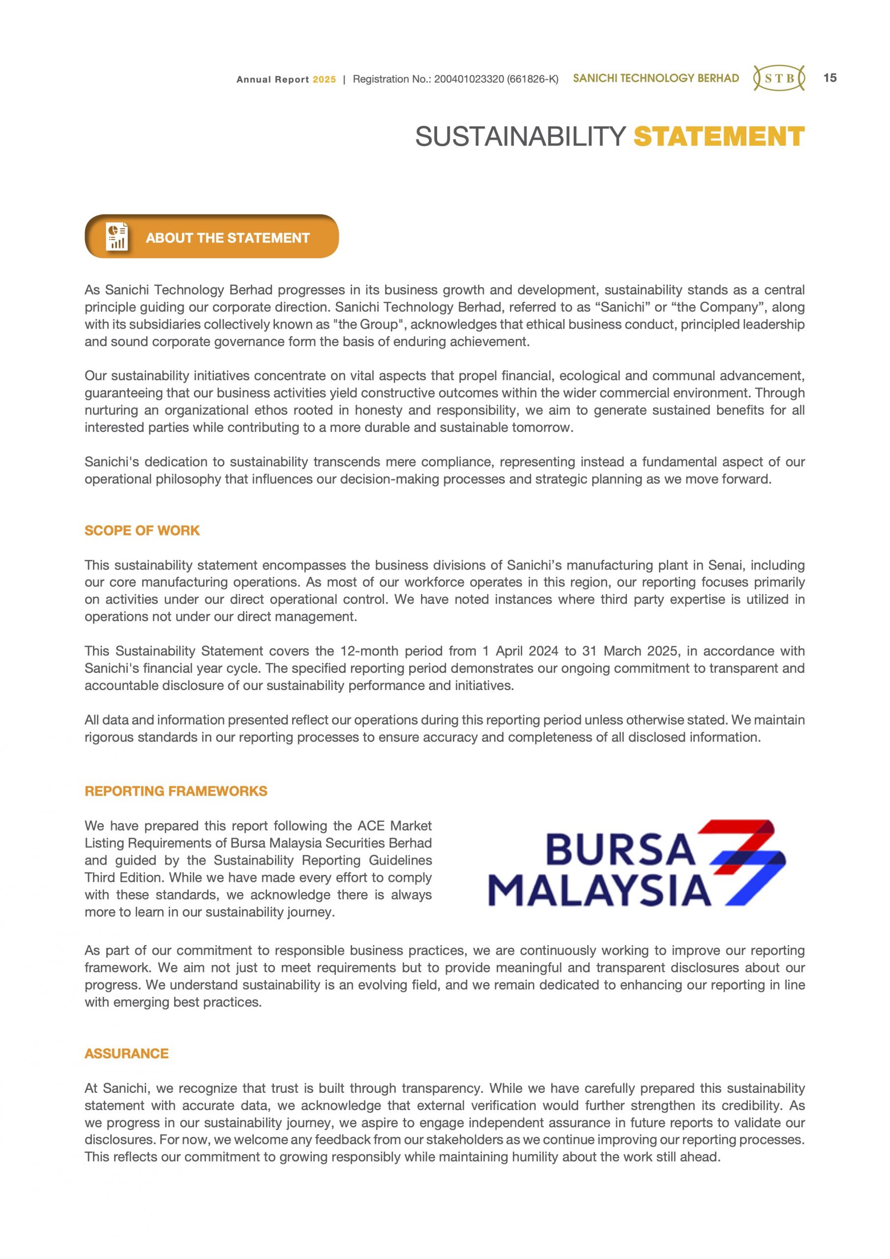 Annual Report - Sanichi Technology Berhad